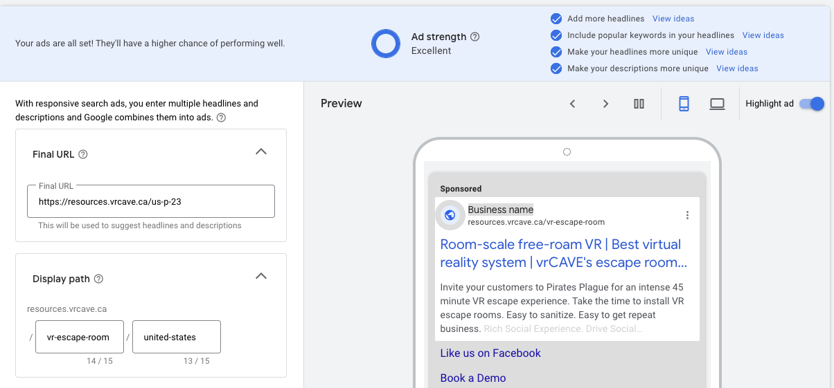 Creating Campaigns | vrCAVE Operation Guide