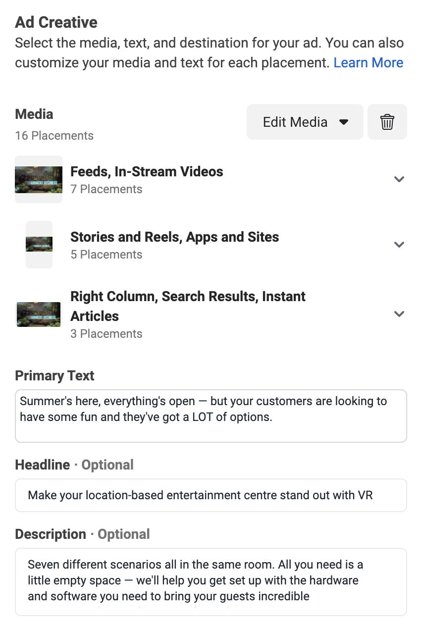 Creating Campaigns | vrCAVE Operation Guide