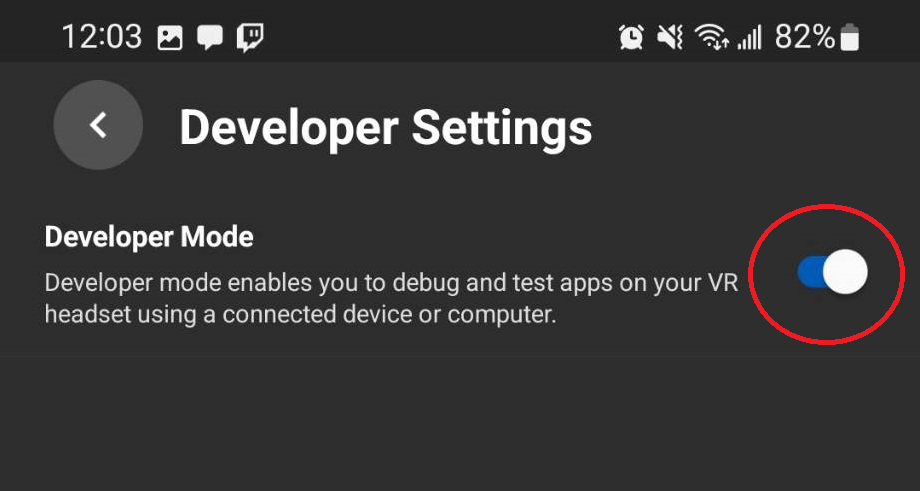 Preparing for Sideloading | vrCAVE Operation Guide